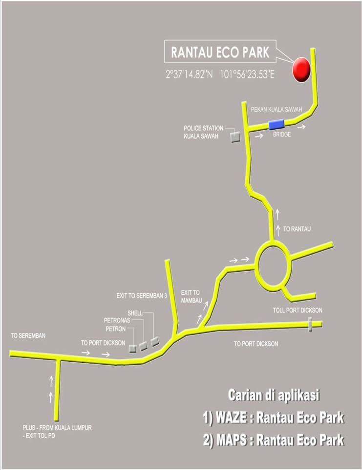 JoranPancing: Peta @ Waze lokasi Karnival Memancing Rantau Eco Park ...