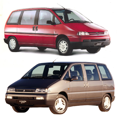 .: PSA Peugeot-Citroen - 16 - 806 y Evasion. Los MPV de PSA & Cia.