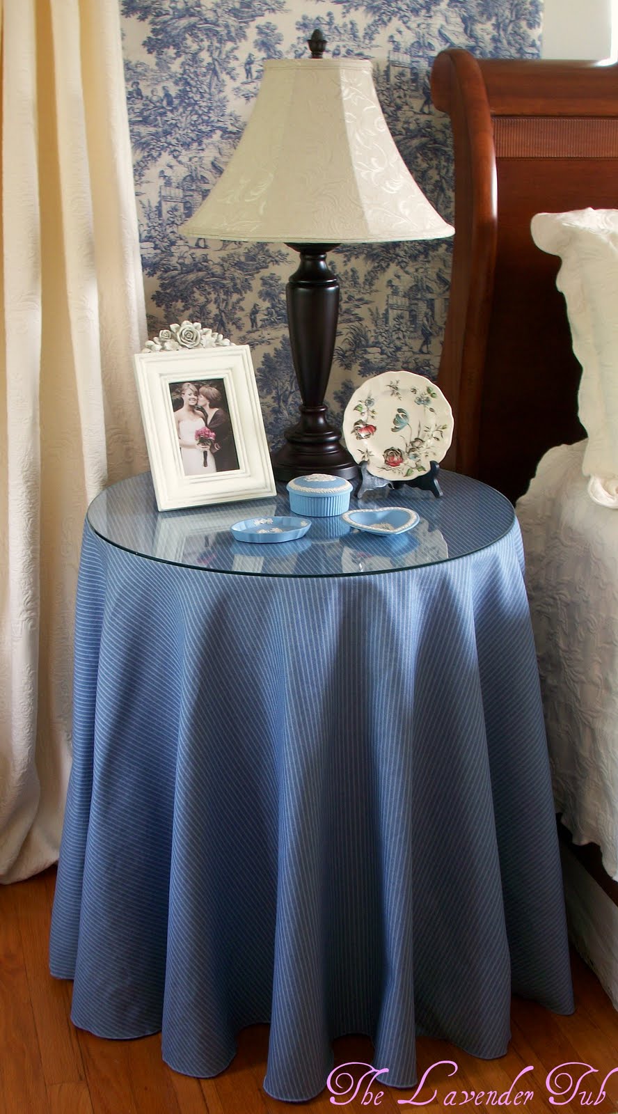 The Lavender Tub: Garbage Can Storage Table