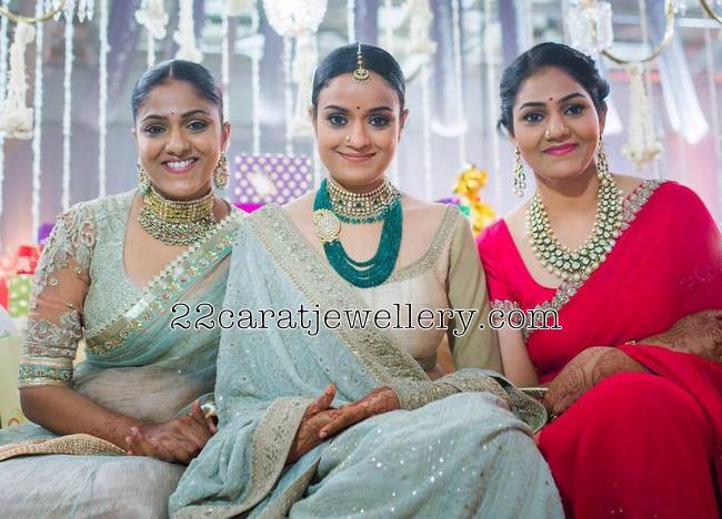 Ashwini Dutt Daughters in Kundan Sets - Jewellery Designs