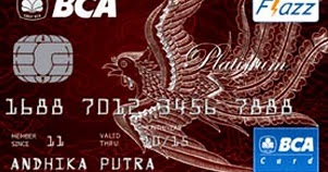 Kartu Kredit BCA Card Platinum Batik Flazz, Dual Fungsi - Kartu Bank