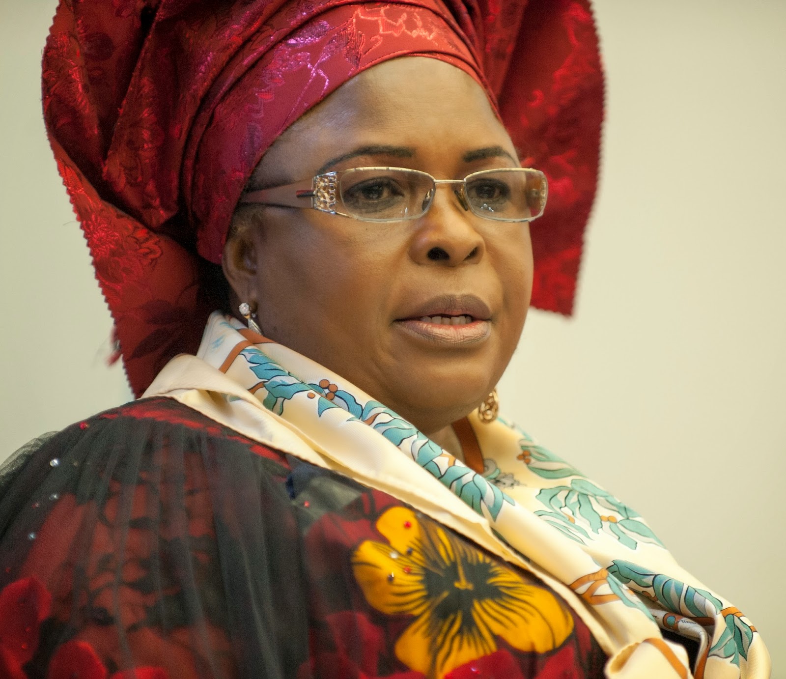 First Lady Patience Jonathan seen today in Okrika, Rivers state