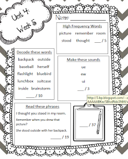 FIRST GRADE MON-STARS: Reading Street Unit 4