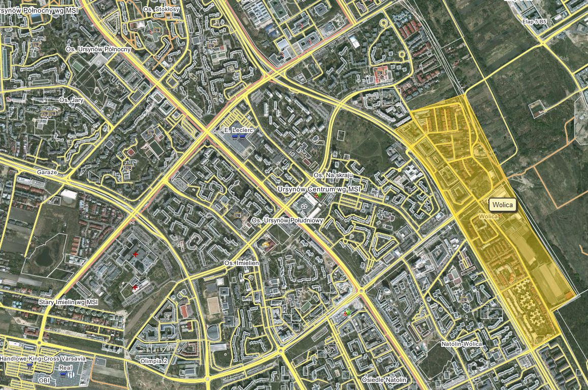 fajneMiejSCa: Podział Ursynowa Cz1. - Wschód