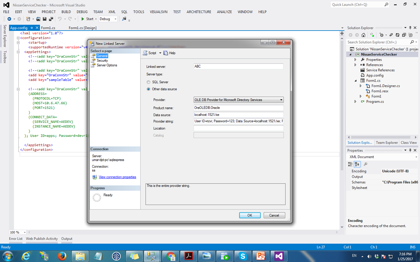 Technology: Creating Linked Server In Microsoft SQL Server with Oracle Technology: Creating Linked Server In Microsoft SQL Server with Oracle