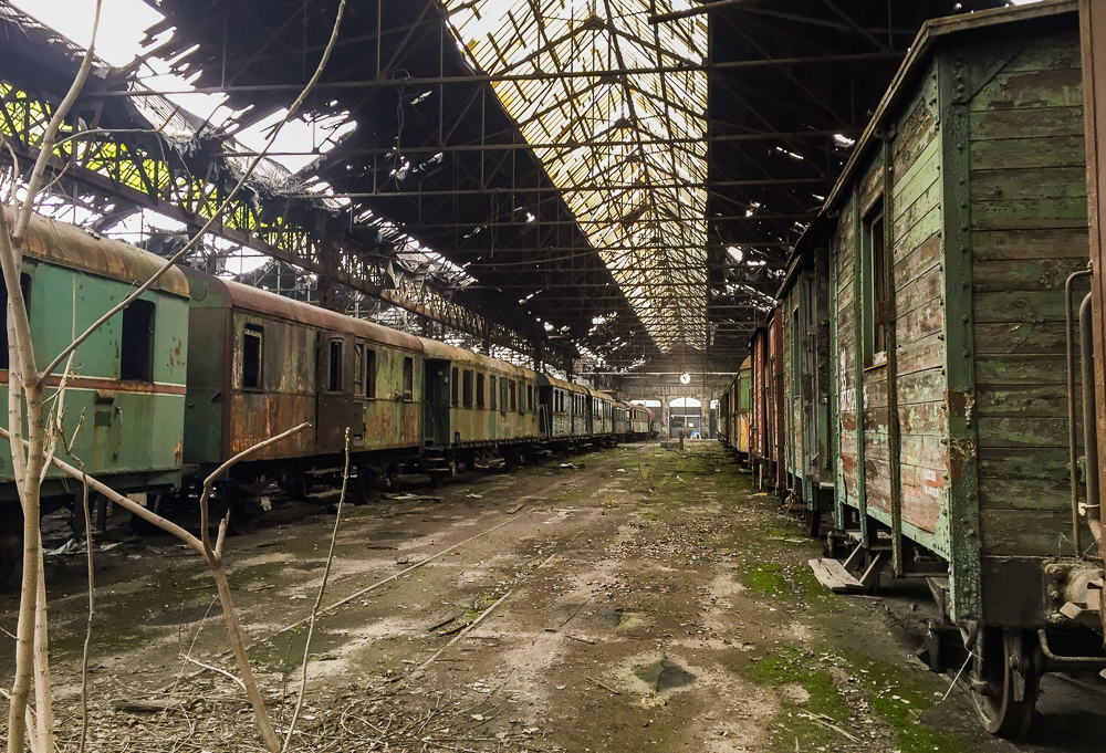 Deserted Places: Inside an abandoned train yard in Budpest