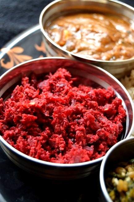 Vaniensamayalarai: Kerala Beetroot Thoran / Beetroot With Coconut Masala