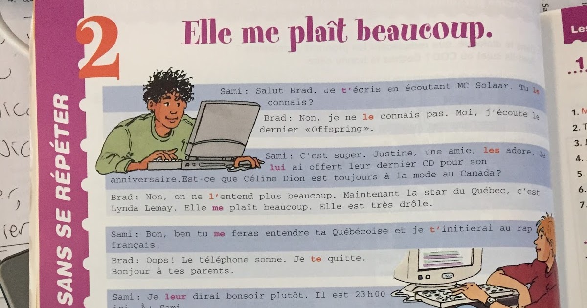 Grade 8 French Immersion Blog : French Homework