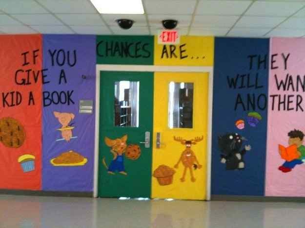 Mrs. Stembrarian: The BEST Library Bulletin Boards from Pinterest in ...