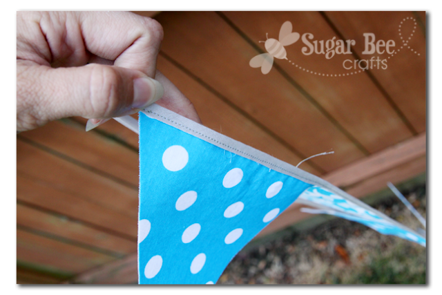Fabric Pennant Banner Tutorial - Sugar Bee Crafts