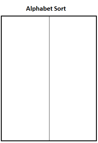 Hassle Free Housewife: Alphabet Letter Font Sort: Preschool Printable