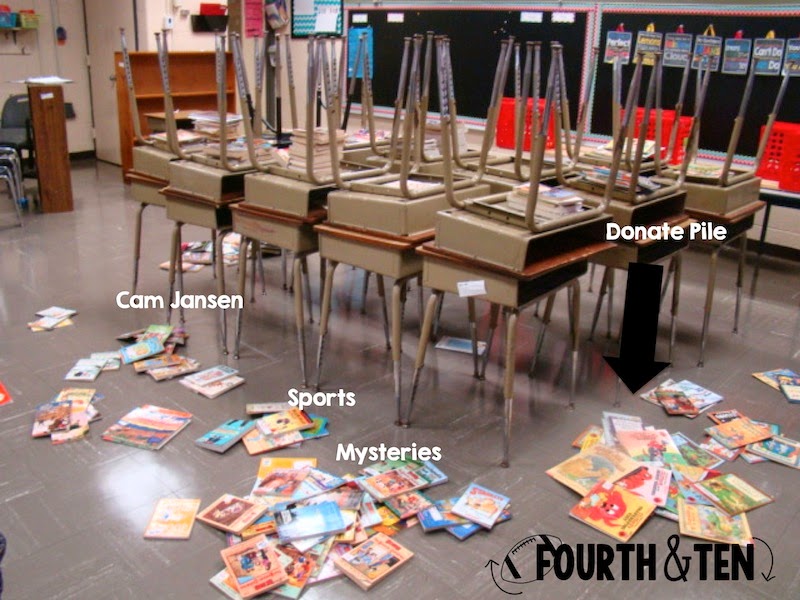 Fourth and Ten: Classroom in Chaos Day One of Organizing My Classroom ...