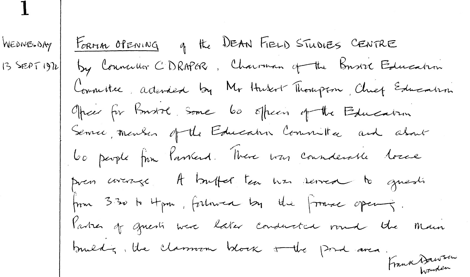 DeanField Outdoor Centre: Dean Field Studies Centre 40th Anniversary ...