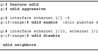 @gufuent: Unidirectional Link Detection (UDLD) en Nexus 5K