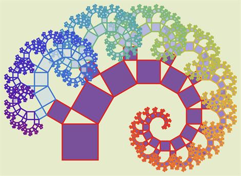 Mathematics & Art: More Pythagorean Trees