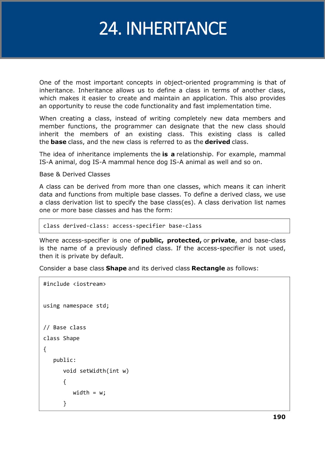 Computer Languages and Work From Home Jobs: C++ LANGUAGE INHERITANCE