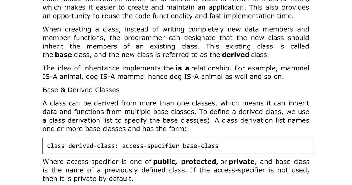 Computer Languages And Work From Home Jobs: C++ Language Inheritance