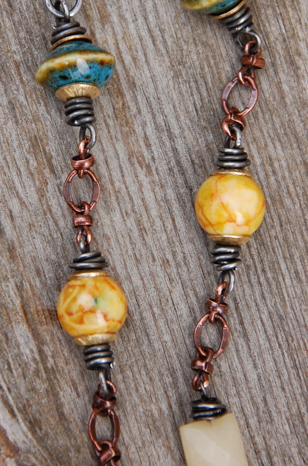 Cynthia Murray Design: Ceramic Bead Inspires Necklace