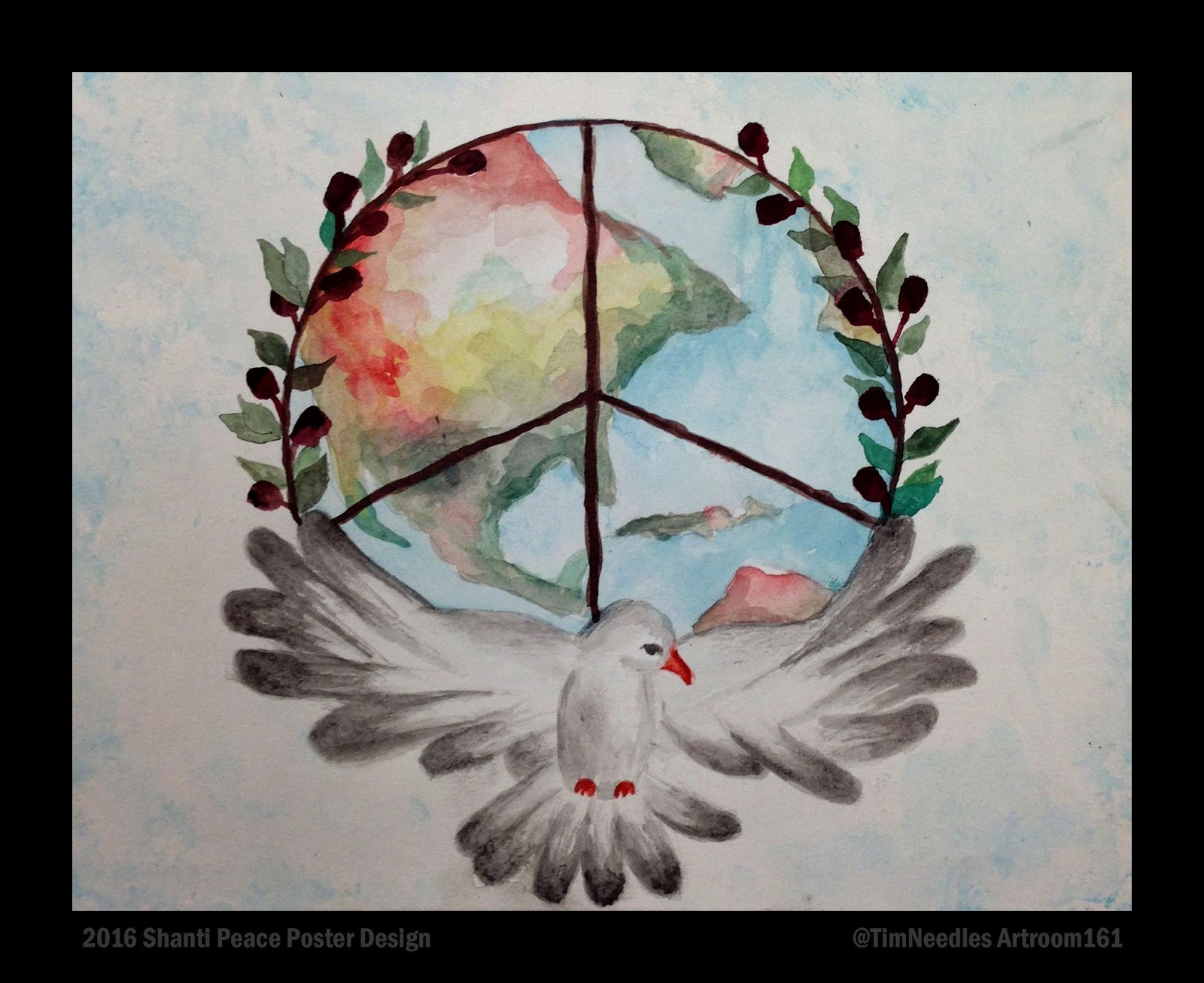 Art Room 161: AP Art: Shanti Peace Poster Contest Winner