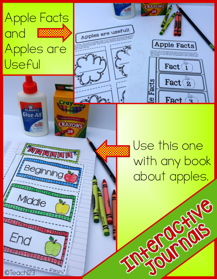 Apples - non-fiction, fluency, writing, interactive journal printables ...