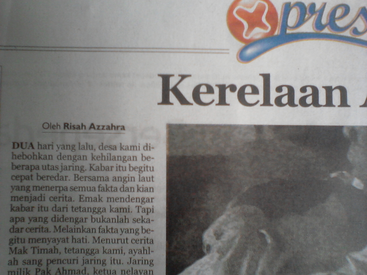 lawakan Koran Riau Pos hari ini - Coretan Kecil Risah