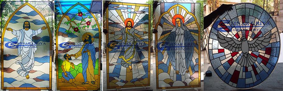 Kaca Inlay - Kaca Patri Jakarta Sinar Griya - Specialist Glass Art