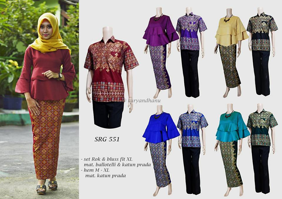 Model Baju Batik Dengan Rok Span - Seputar Model