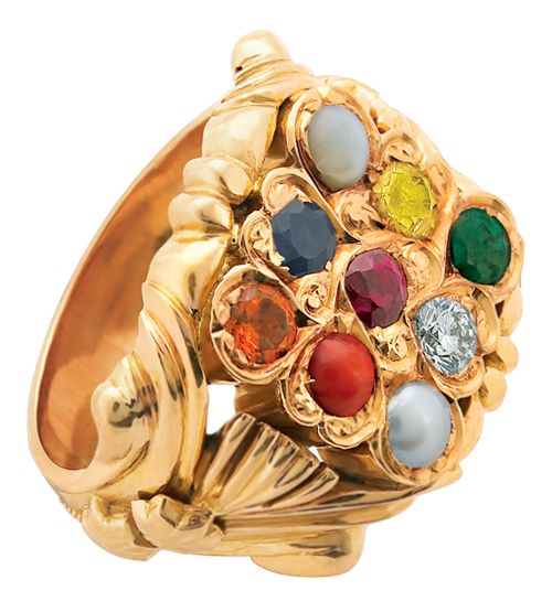 916 jewellery || Rings: navaratna gold rings designs