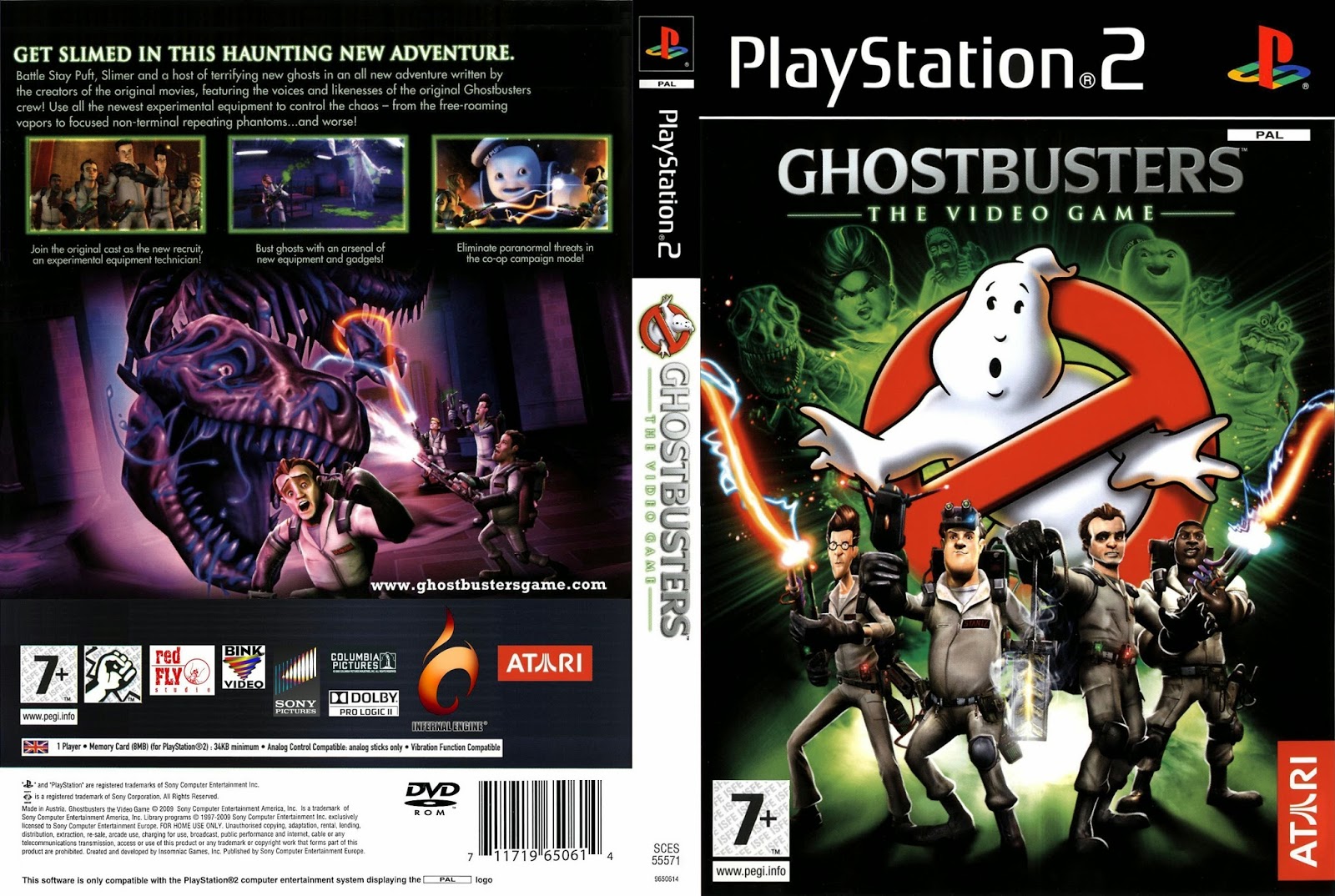 Coleccion Caratulas PS2: Ghostbusters The Video Game