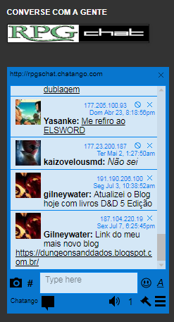 Role-playing game RPG: RPG CHAT