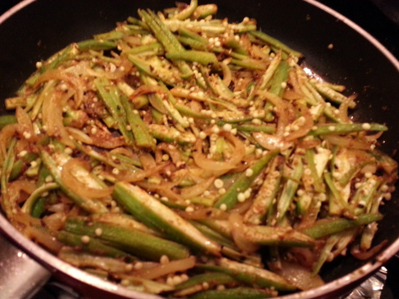 HCF: Bhindi Do Pyaza / Okra with double onions