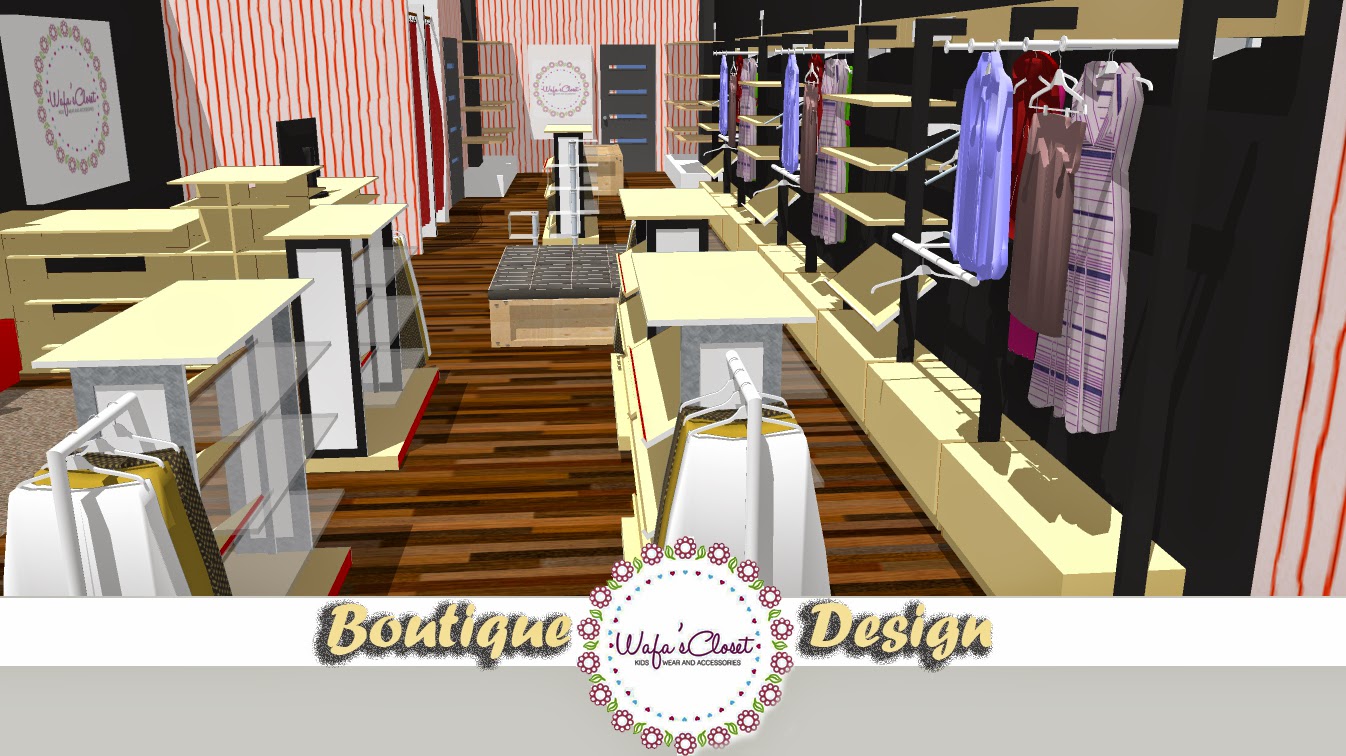 Perkhidmatan Rekabentuk 3D Online: Rekabentuk Hiasan Dalaman Butik Ibu ...