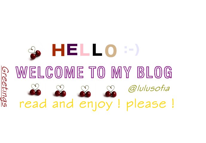 lulusofia: welcome to my blog
