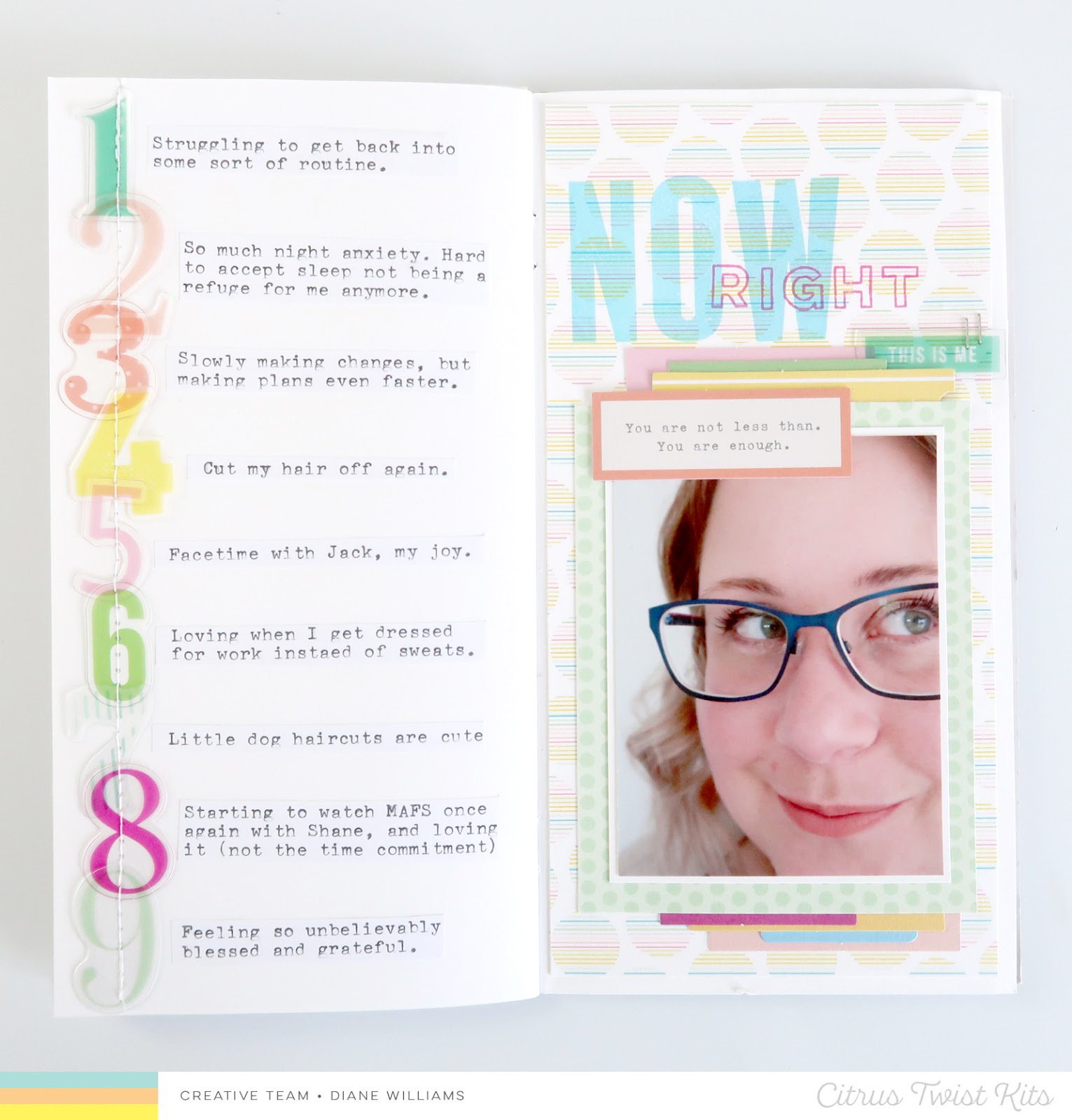 Citrus Twist Kits | Blog : Traveler's Notebook Challenge with Diane