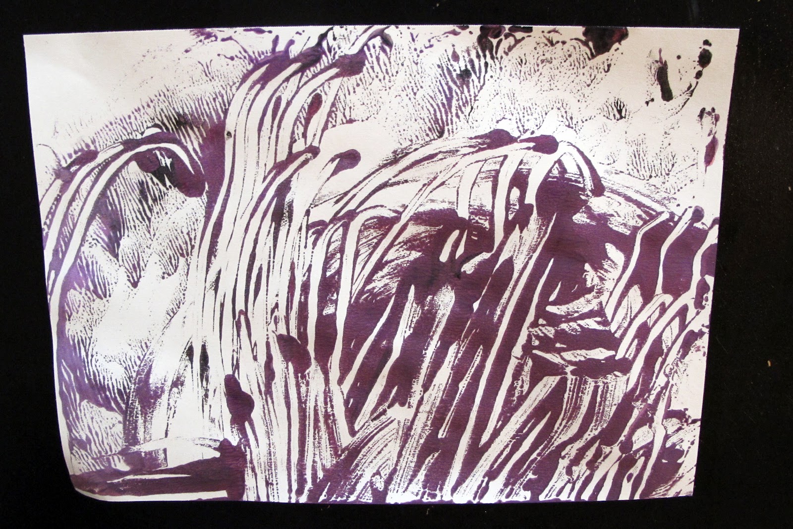 Peaceful Parenting: Negative Space: Dry Erase Board Painting and Prints