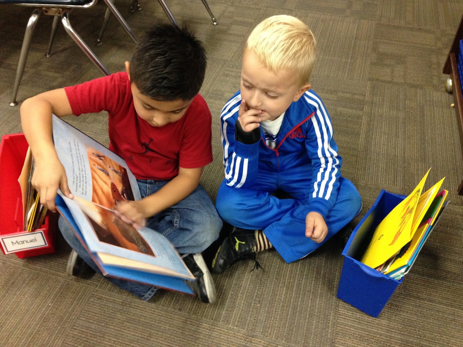 Ms. Woods' Kindergarten Class: Partner reading