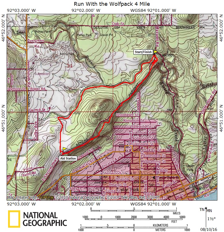 Run With the Wolfpack: Course Map and Profile