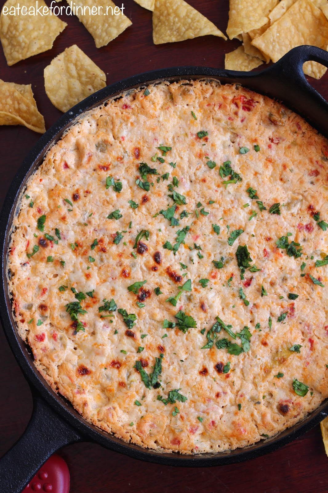 Eat Cake For Dinner: Skinny Green Chile and Roasted Red Pepper Dip