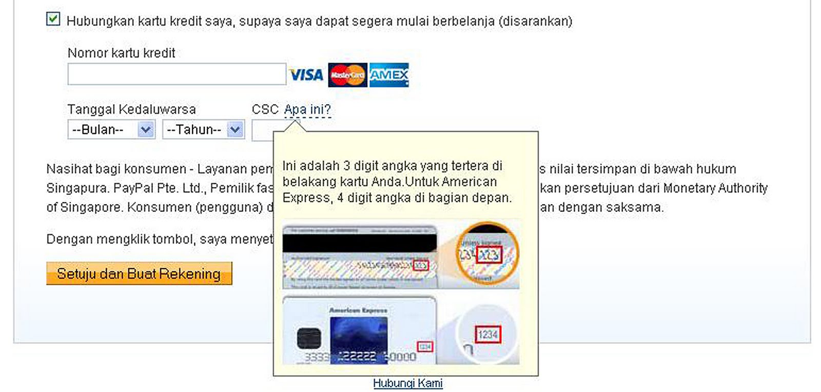 Cara Mendaftar Akun PayPal