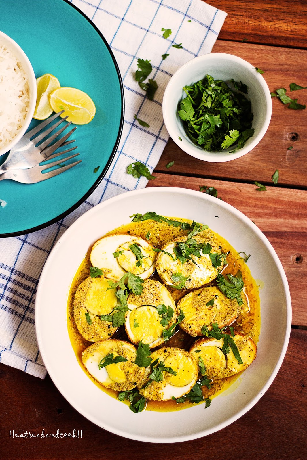 Dim Sorshe / Bengali Egg Curry in a Silky Mustard Sauce