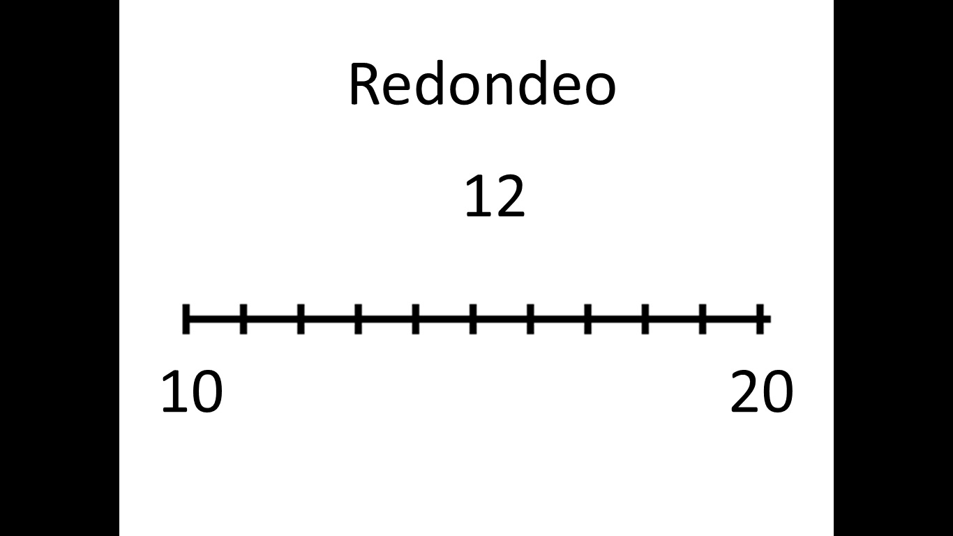 Decaedros: Ejemplo de redondeo a la decena