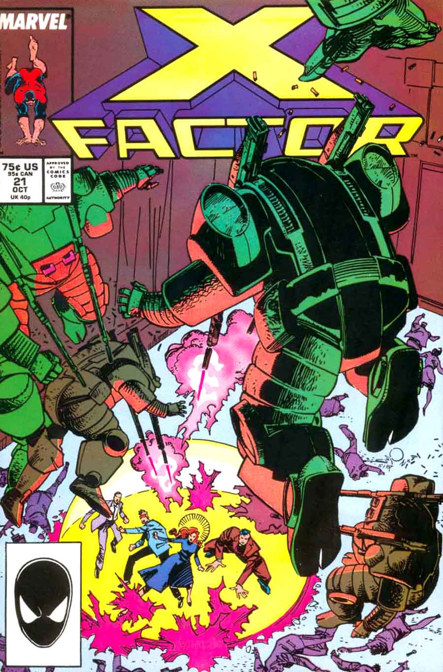 X-Factor #21 - Walt Simonson art & cover - Pencil Ink