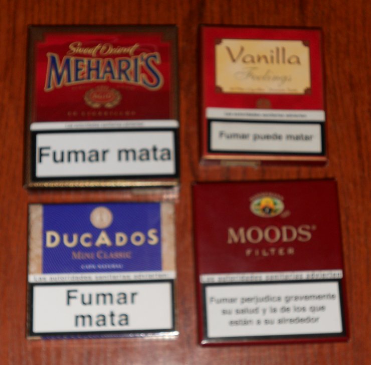 Otras colecciones: Cajetillas de tabaco de cartón