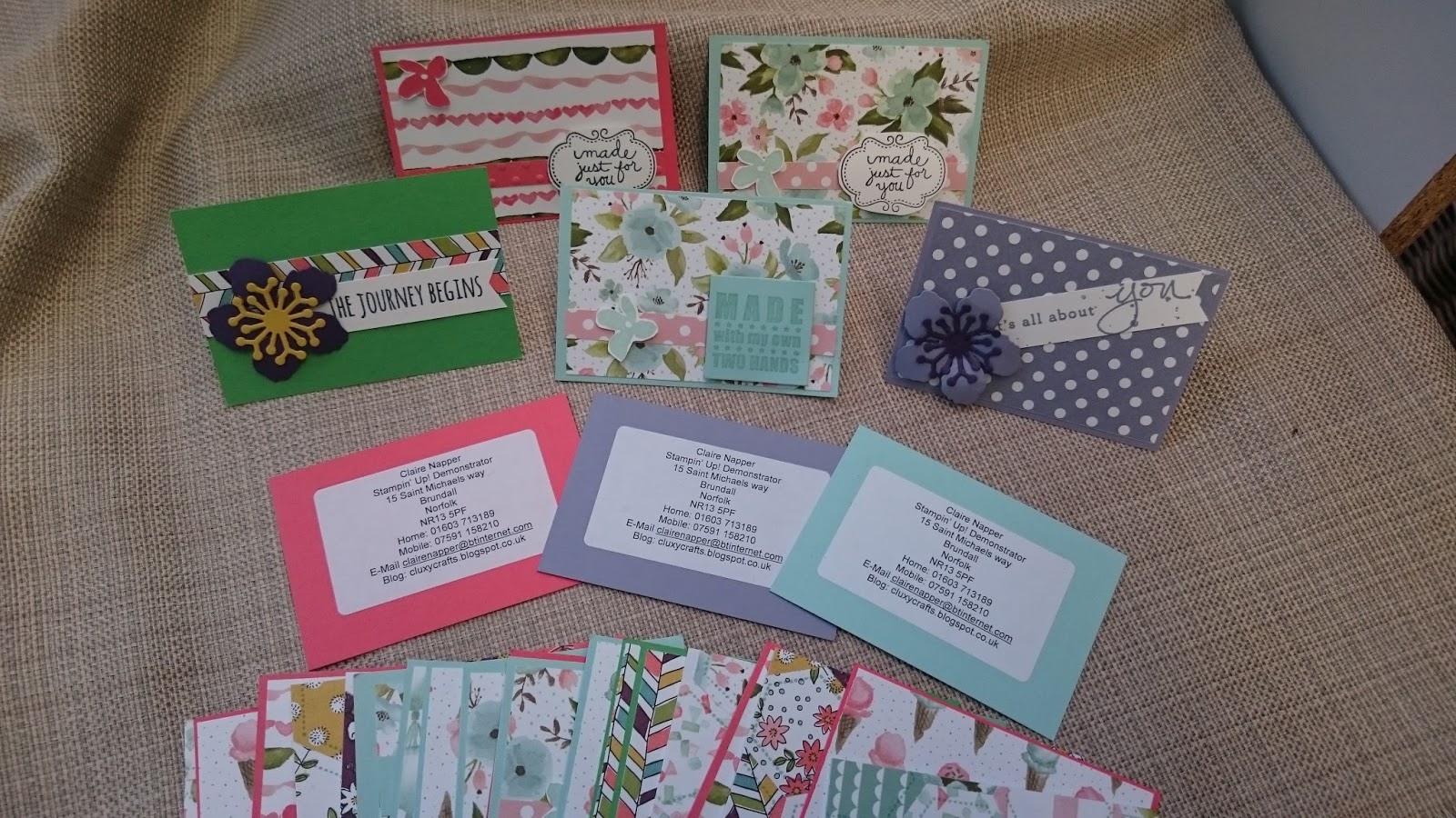 cluxycrafts: Handmade business cards.