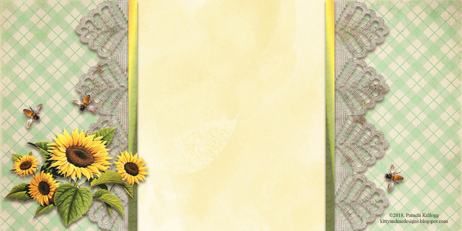 Kitty And Me Designs: Sunflower Blog Background