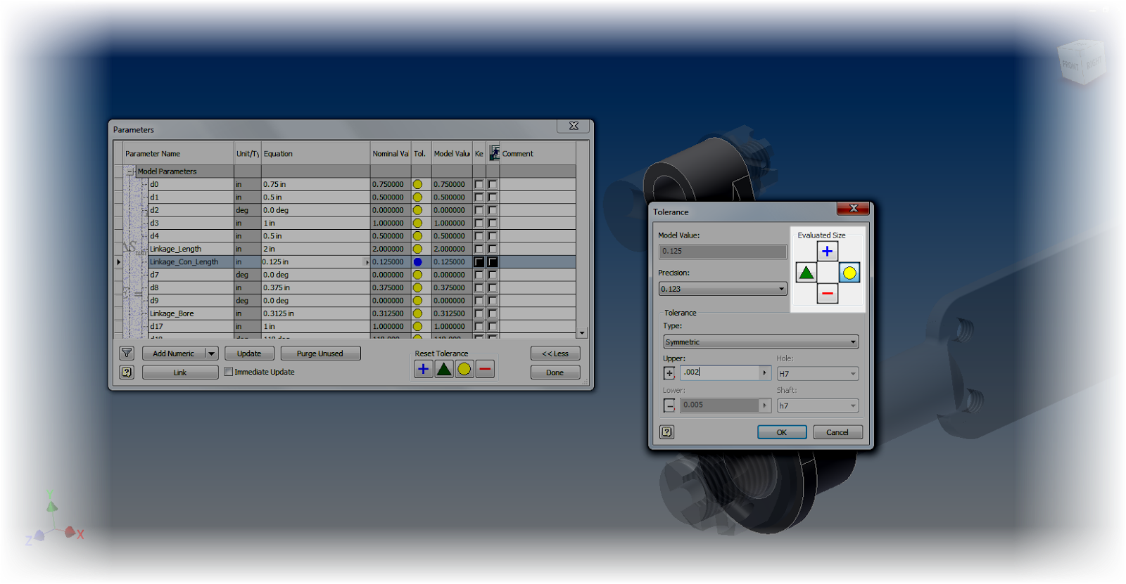 So now tolerances have been added to the desired dimensions.... So what ...