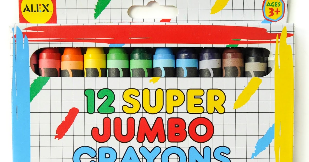 Alex 12 Count Super Jumbo Crayons | Jenny's Crayon Collection