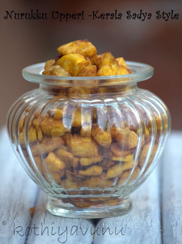 Ethakka - Kaya Nurukku Upperi Recipe - Kerala Sadya Style | Quartered ...