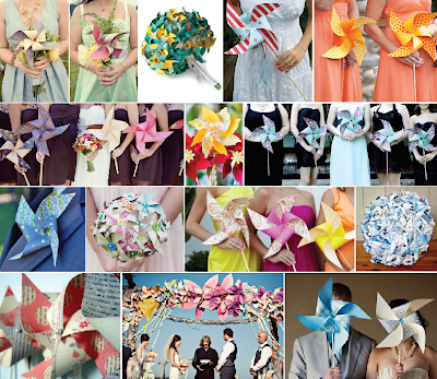 Ideas by Andrea: Flowerless Bouquet 7 - Balloons and Pinwheels