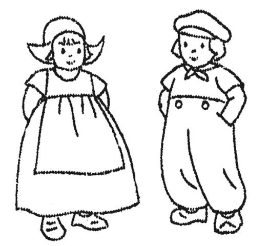 Dutch Boy And Girl Coloring Pages